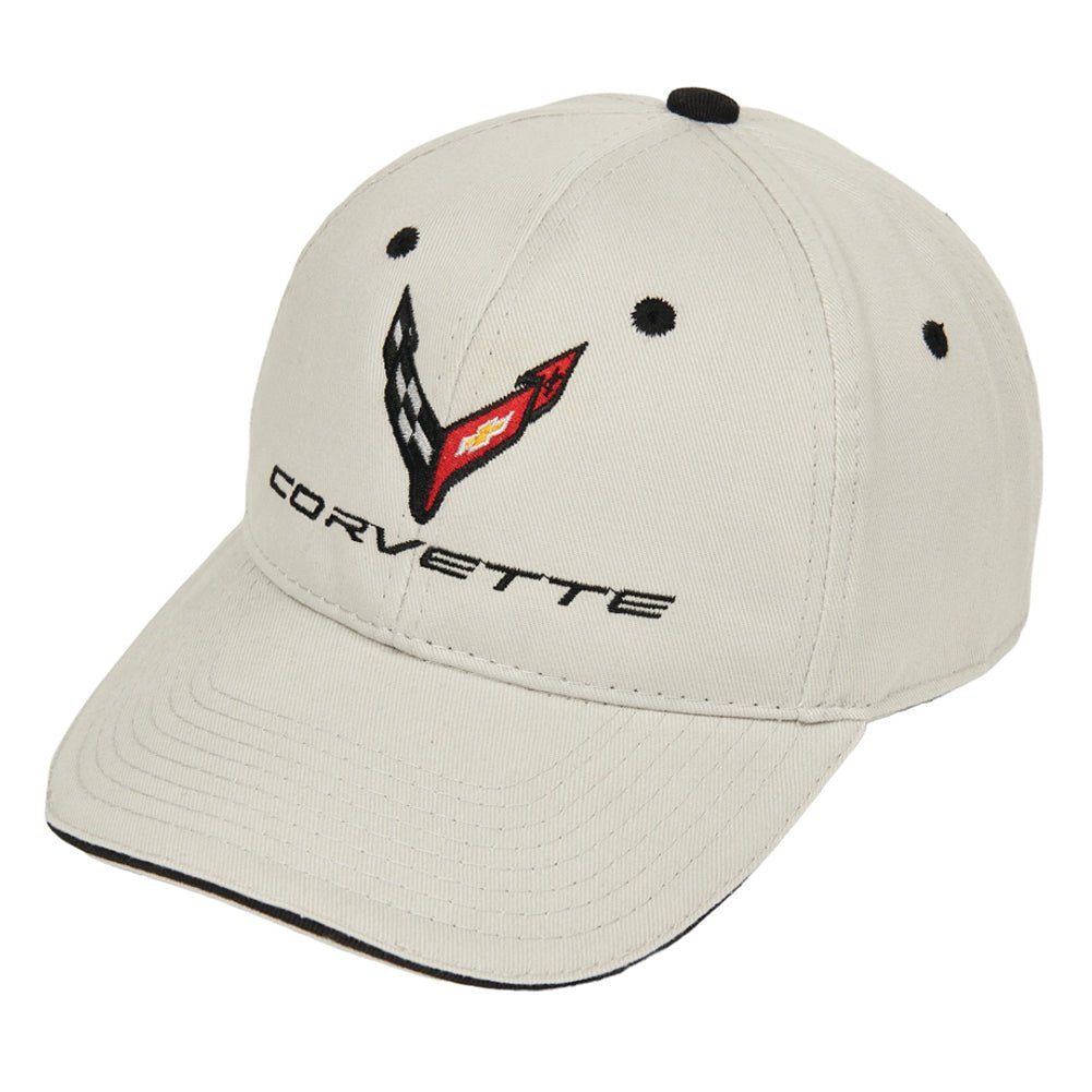 C8 Corvette Structured Contrast Cap : Light Gray On Sale |Corvette Forum