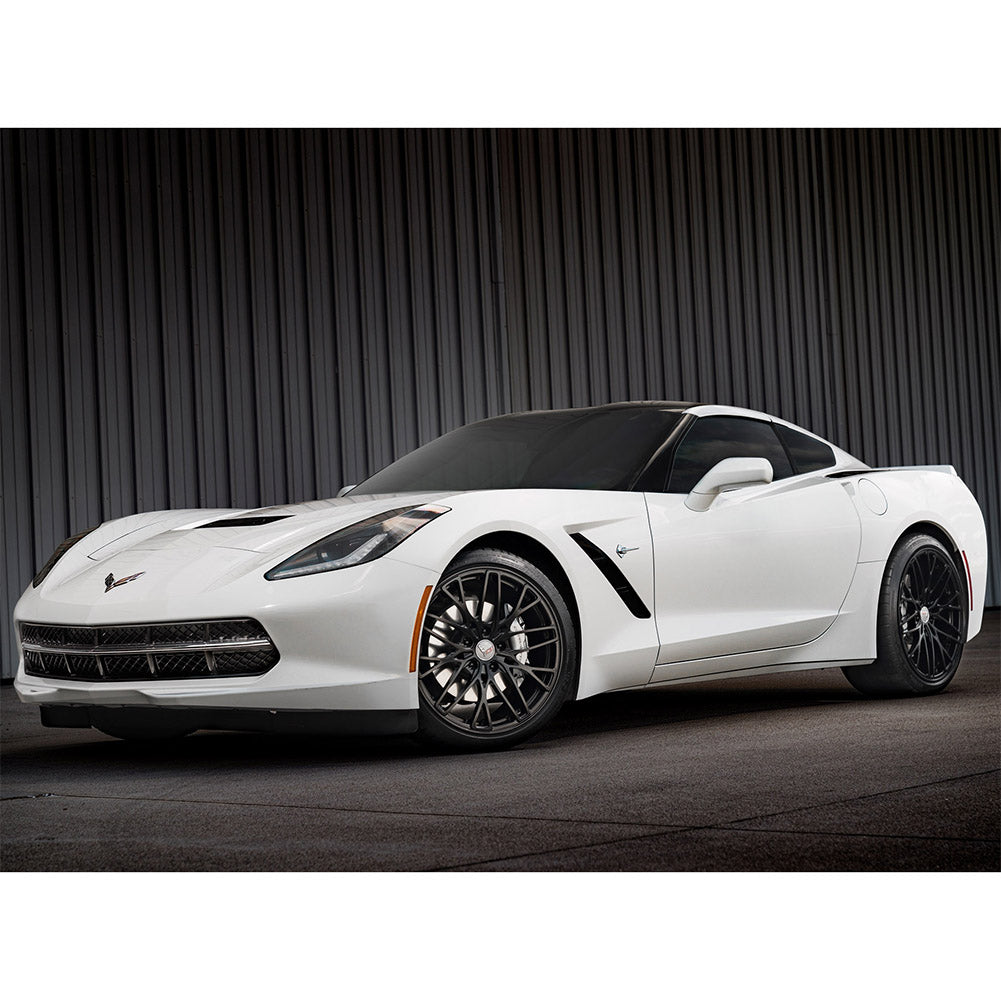 Corvette Wheels (Set) - Cray Falcon Forged Monoblock - Matte Black On ...